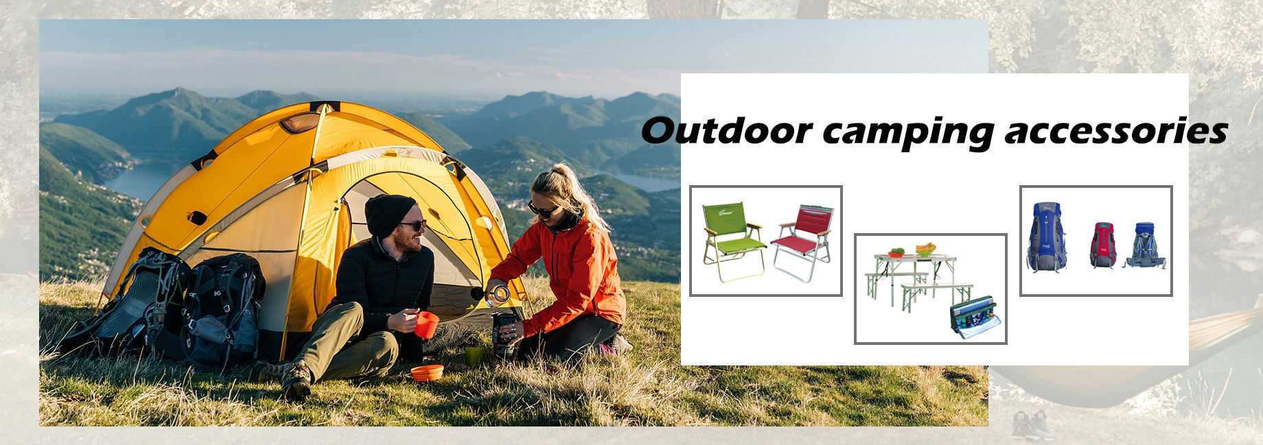 Outdoor Portable Folding Table And Chairs Beach Folding Chair Attached ...