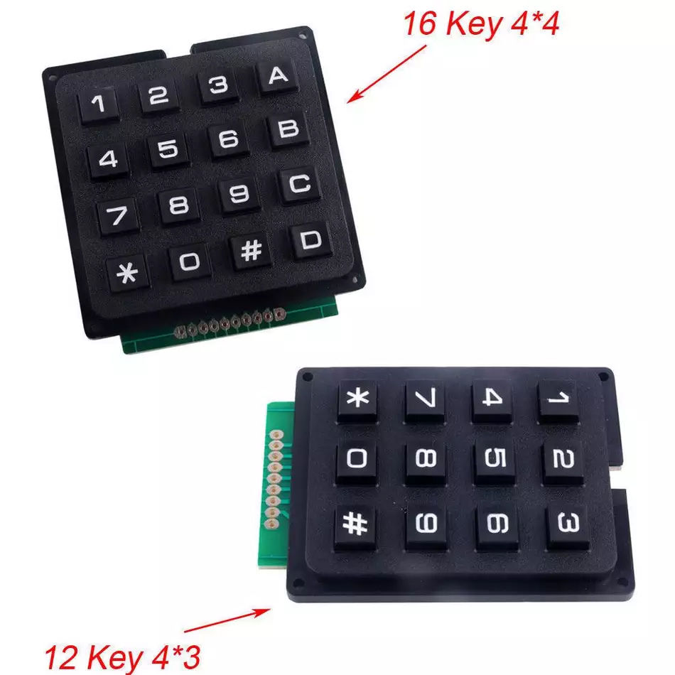 Customization Oem/odm 16 Plastic Keys Switch 4x4 Matrix Keypad 4x4 ...