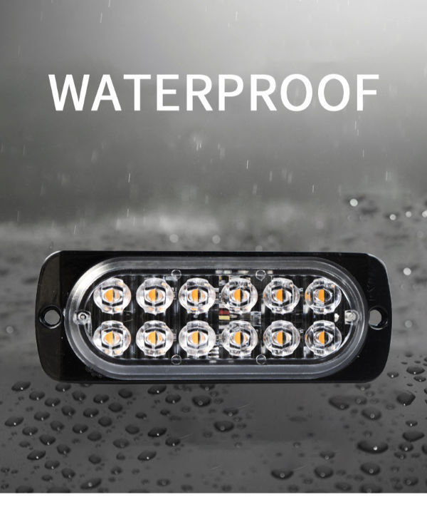 Buy Wholesale China Warning Light 12/24v 12 Leds Ip65 Led Strobe ...