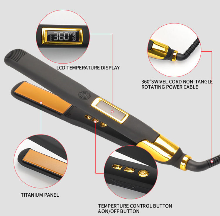 Straight Hair Curling Splint Hair Straightener Straight Plate Clip ...