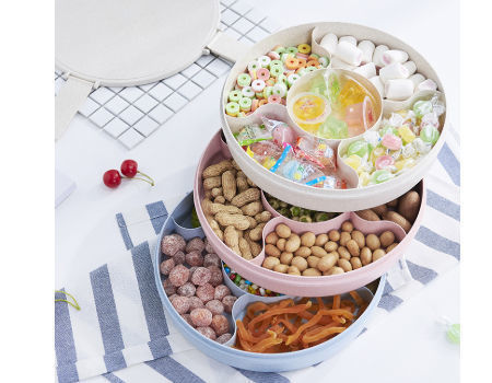 Buy Wholesale China Snack Tray Wheat Straw Multilayer Superimposed ...