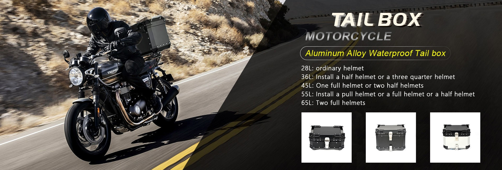 Buy Wholesale China Motorcycle Tail Boxes 28l Waterproof Shockproof ...