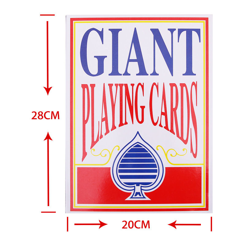 Buy Wholesale China 54pcs Giant A4 Paper Playing Card Jumbo Big Game ...