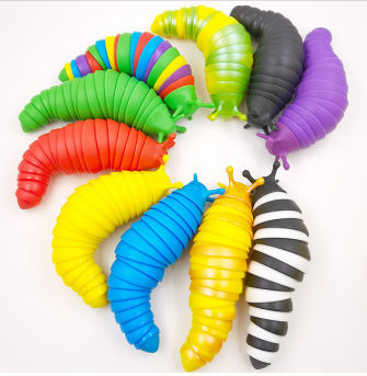 2022 New Amazon 3d Sensory Slug Fidget Toy Articulating Stim Toy Custom ...