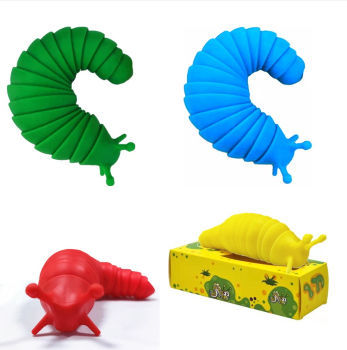 2022 New Amazon 3d Sensory Slug Fidget Toy Articulating Stim Toy Custom ...