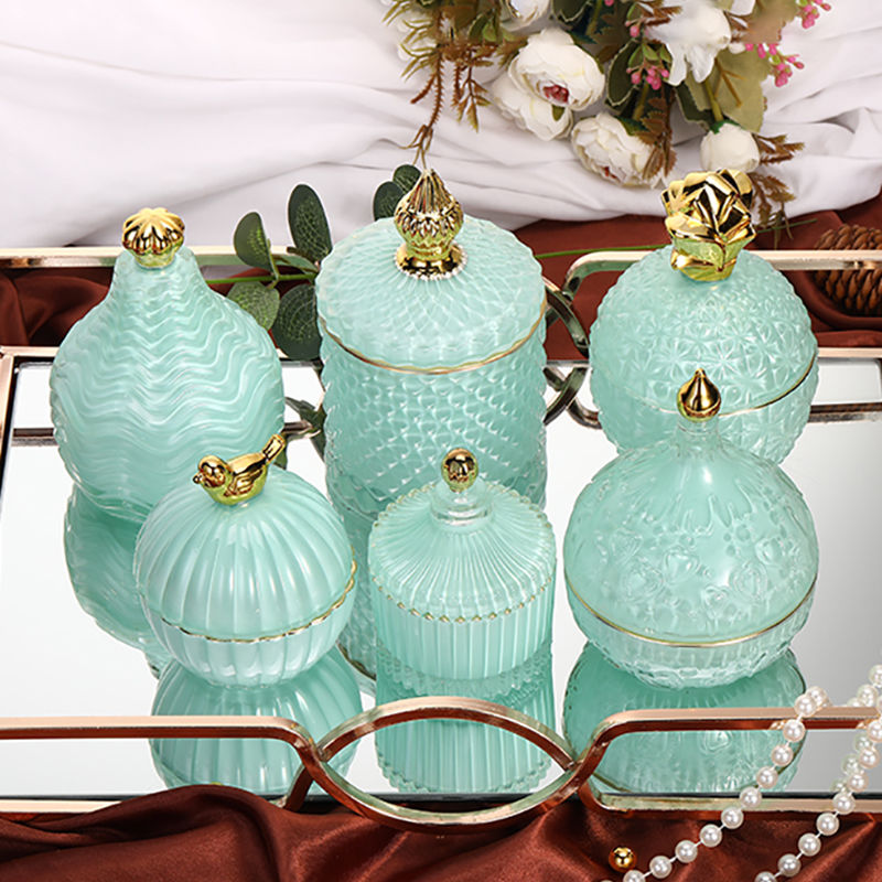 Bulk Buy China Wholesale Nordic Stackable Crystal Glass Storage Jar ...