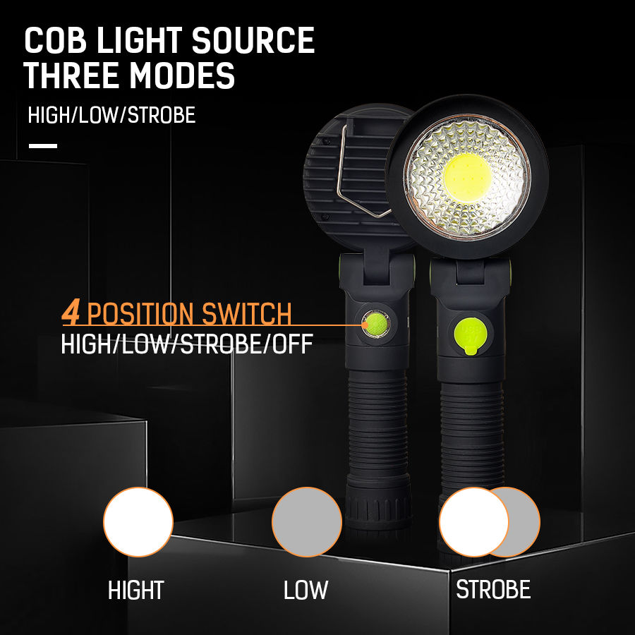 Buy Wholesale China Emergency Cob Round Head Working Light & Emergency ...