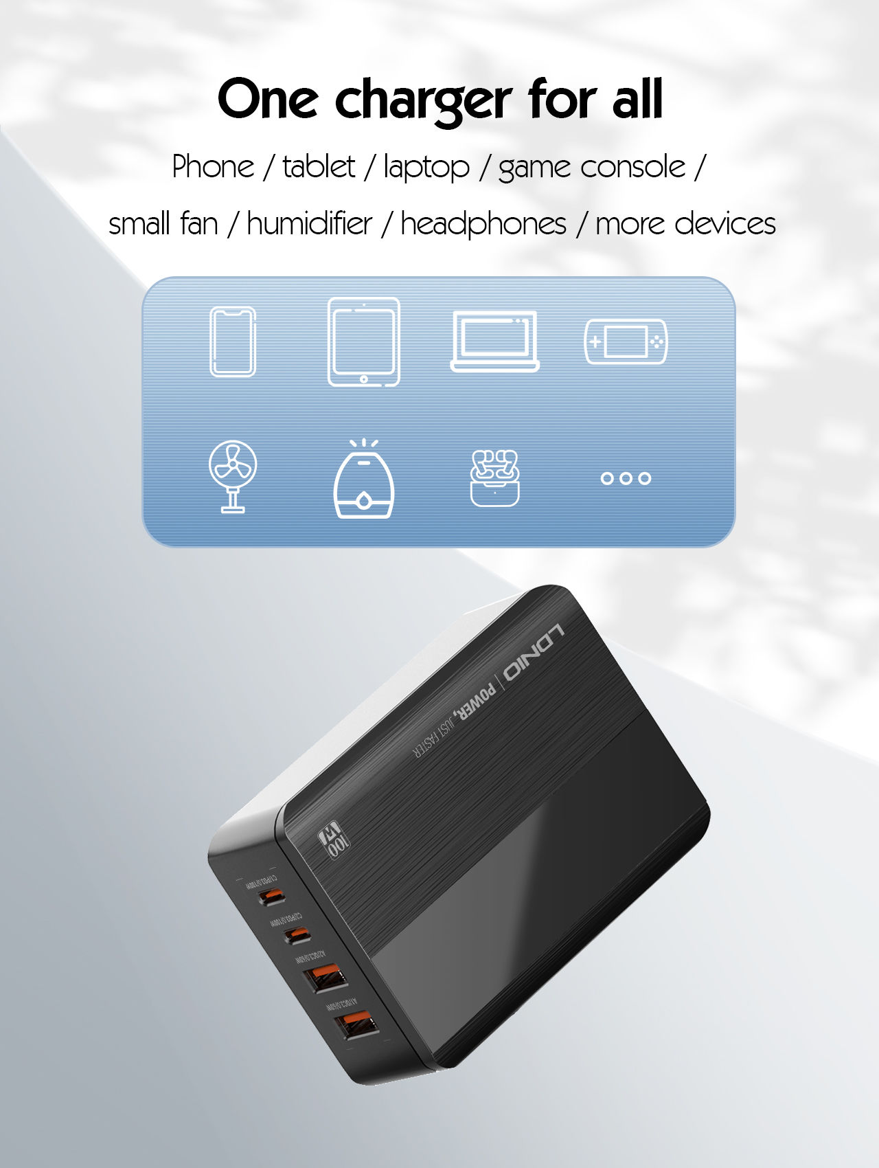 Buy Wholesale China Ldnio A4809c Wholesale Gan 100w Pd Super Charging ...