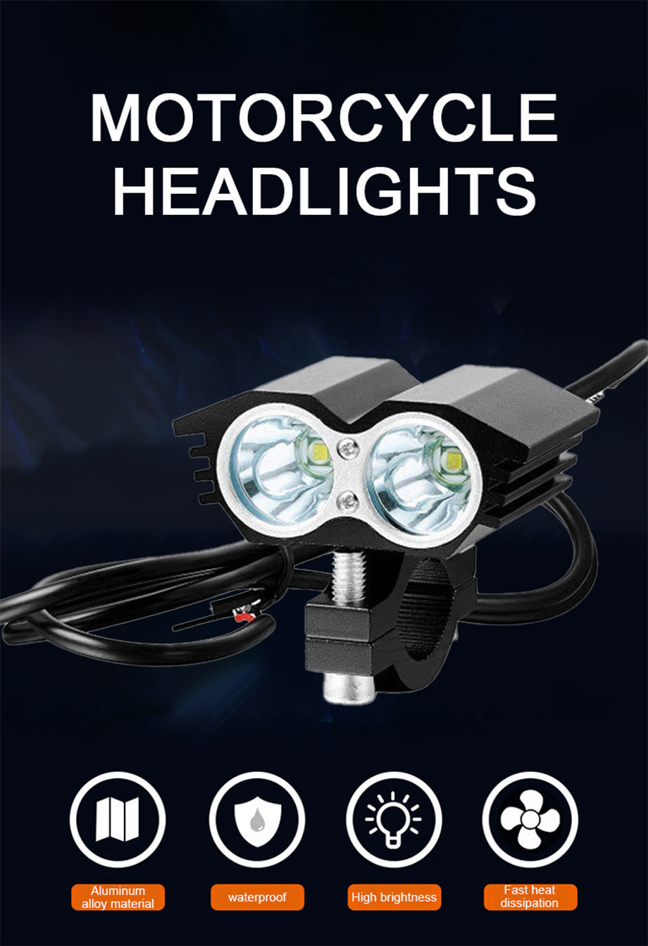 Buy Wholesale China 30w Super Bright 5000lm Spotlight Motorcycle ...