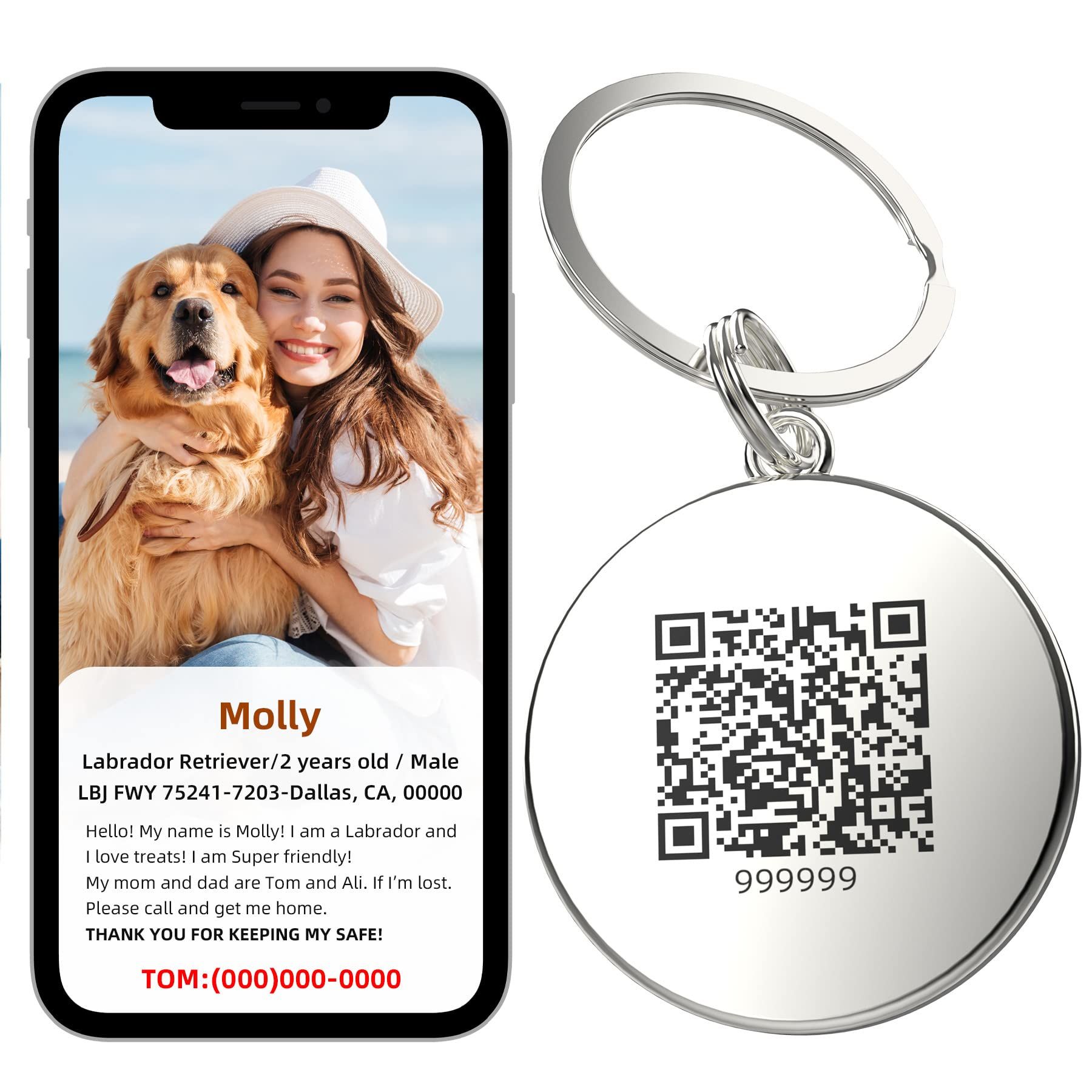 Buy Wholesale China Qr Code Pet Id Tags Personalized Dog Tags Pet ...