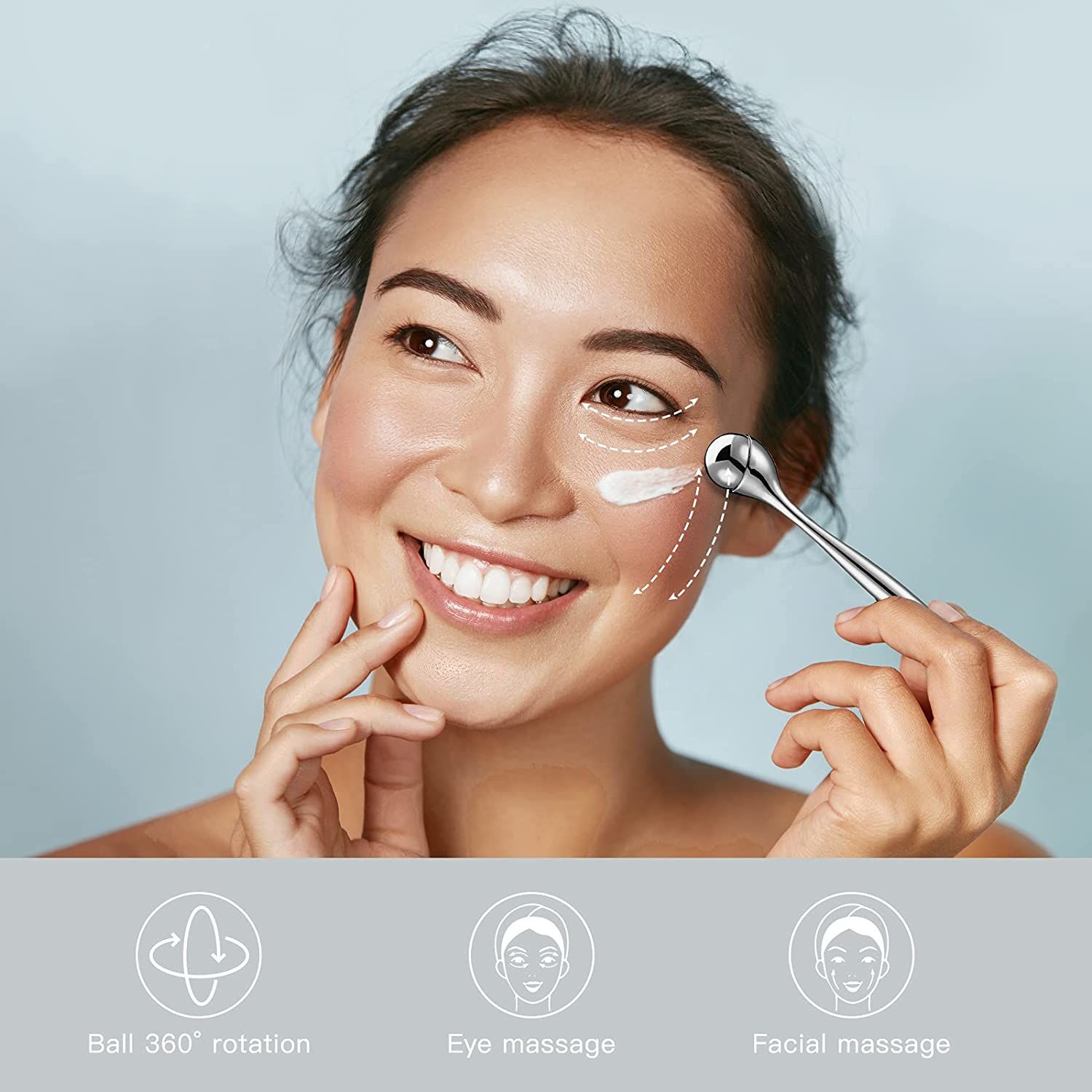 Buy Wholesale China Silver Alloy Eye Fatigue Massager Dark Circles ...