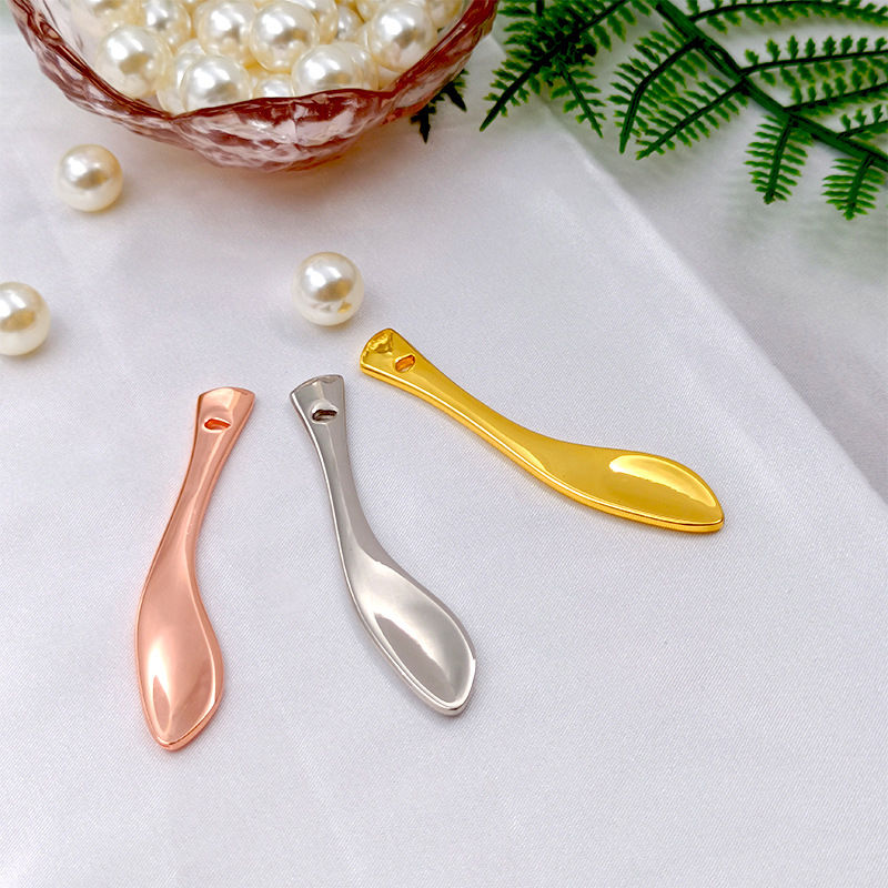 Makeup Spoons Stock Gold Makeup Cosmetic Spatula Face Cream Scoop ...