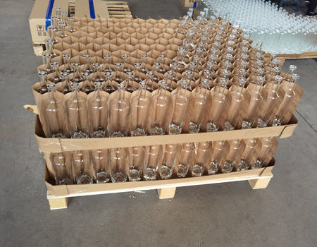 Buy Wholesale China 750ml Round Glass Bottle Clear Heavy Bottom Glass ...