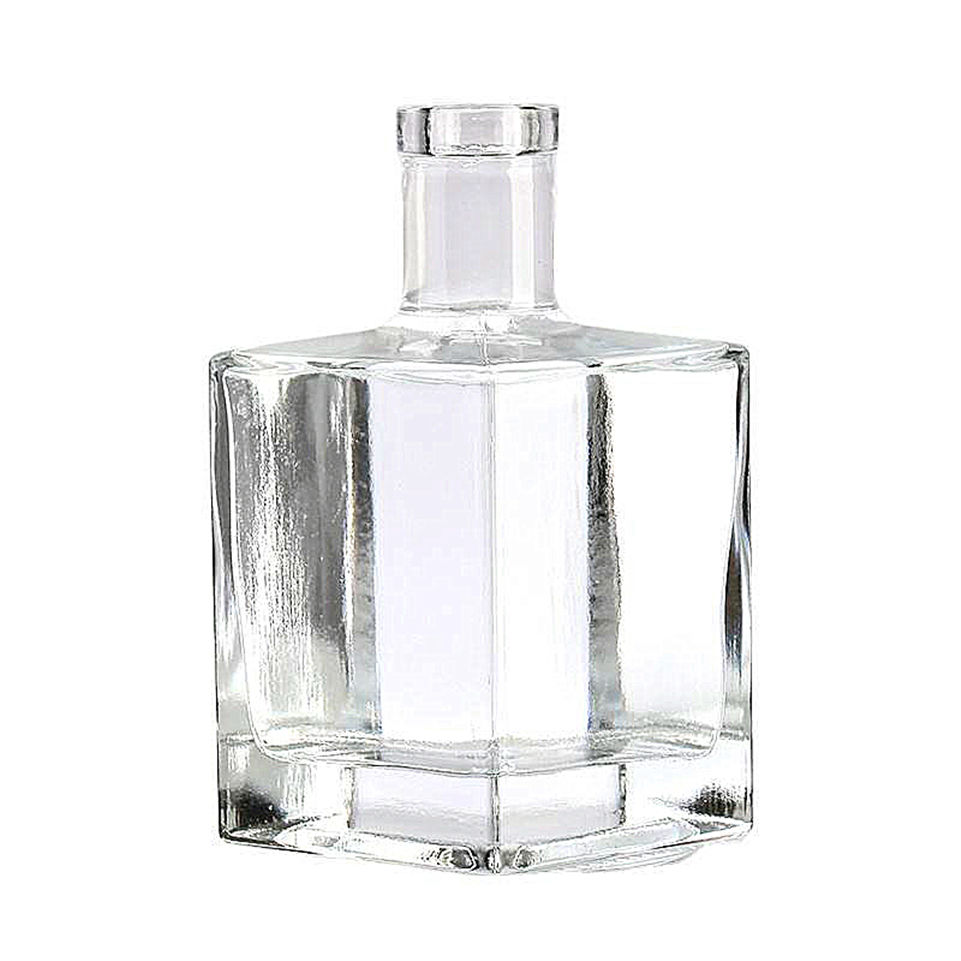 Buy Wholesale China Wholesale Embossed Square Empty 750ml Glass Liquor ...