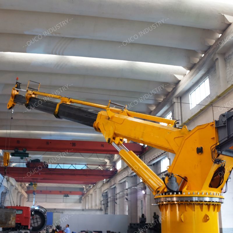 Ouco Sells 8t15m Telescopic Boom Crane And Provides Installation ...