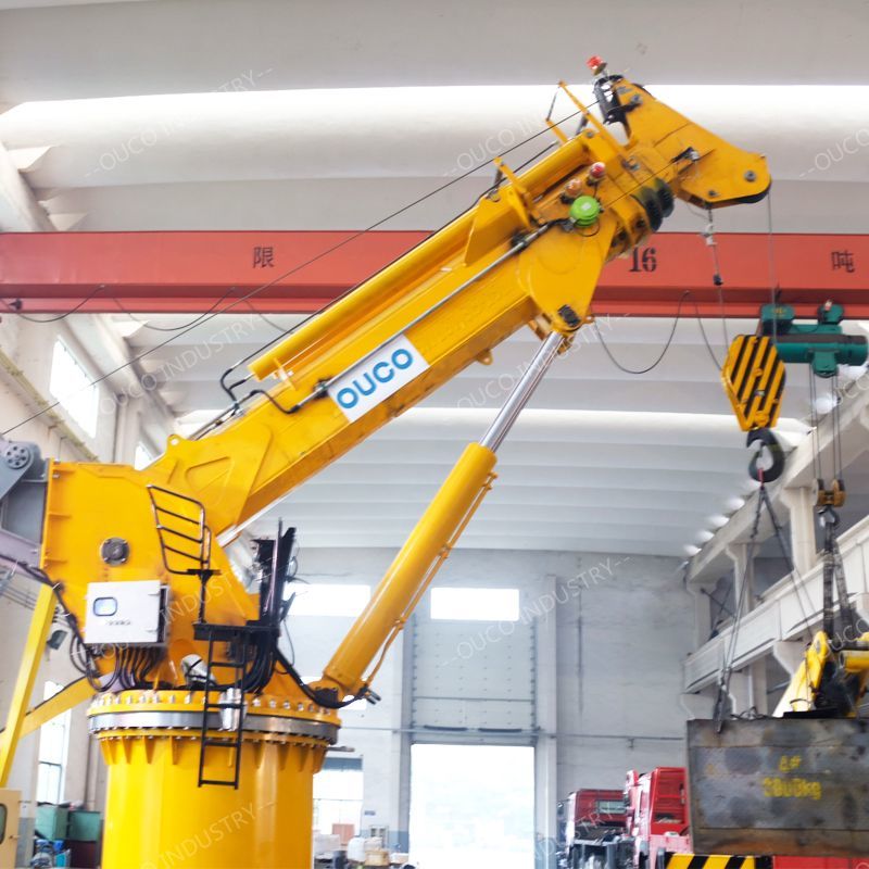 Ouco Sells 8t15m Telescopic Boom Crane And Provides Installation ...