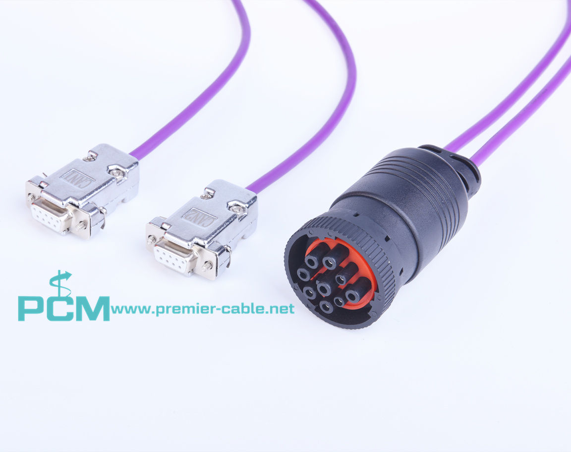 Can Cable J1939 Deutsch Connector To Dual Db9 - Expore China Wholesale ...