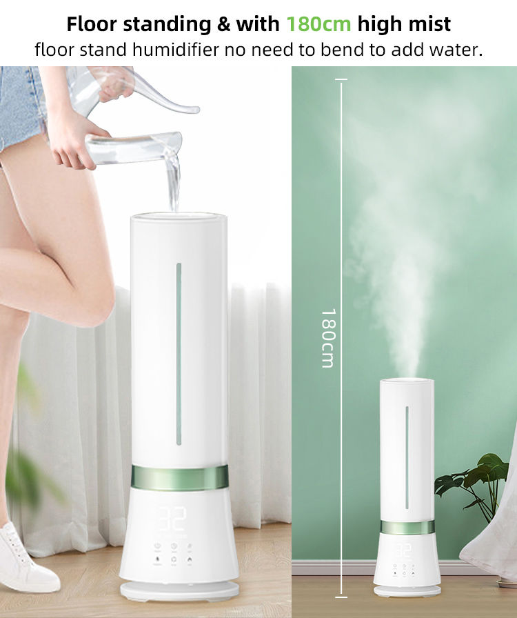 Ultrasonic Humidifier Smart Electric Appliance Top Filling 9l Warm Mist ...