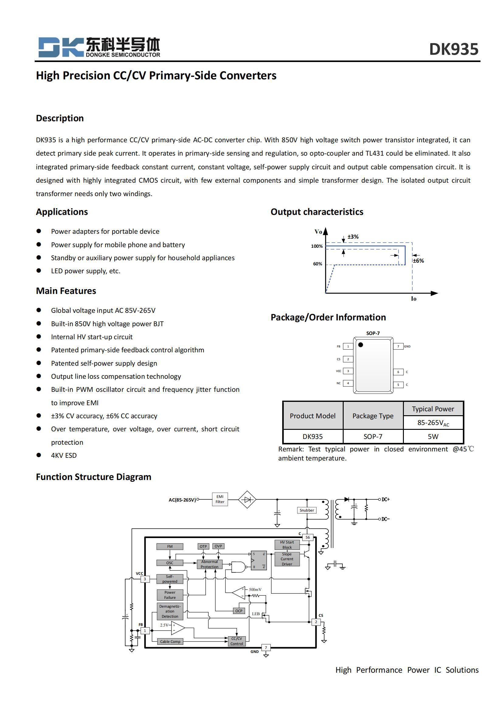 Psr 5w Dk935/sop-7 Power Management Ic Original Factory Hot Model ...
