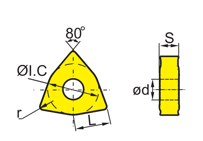 Cnc Turning Insert Wnmg080412 Pm With Cvd Coating For Steel Processing ...