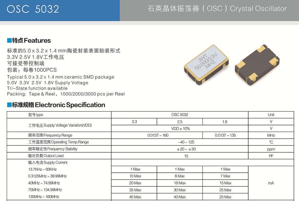 Buy Wholesale China Smd 5032 4pin 32.768khz~125mhz Crystal Oscillator & Crystal Oscillator 5032 ...