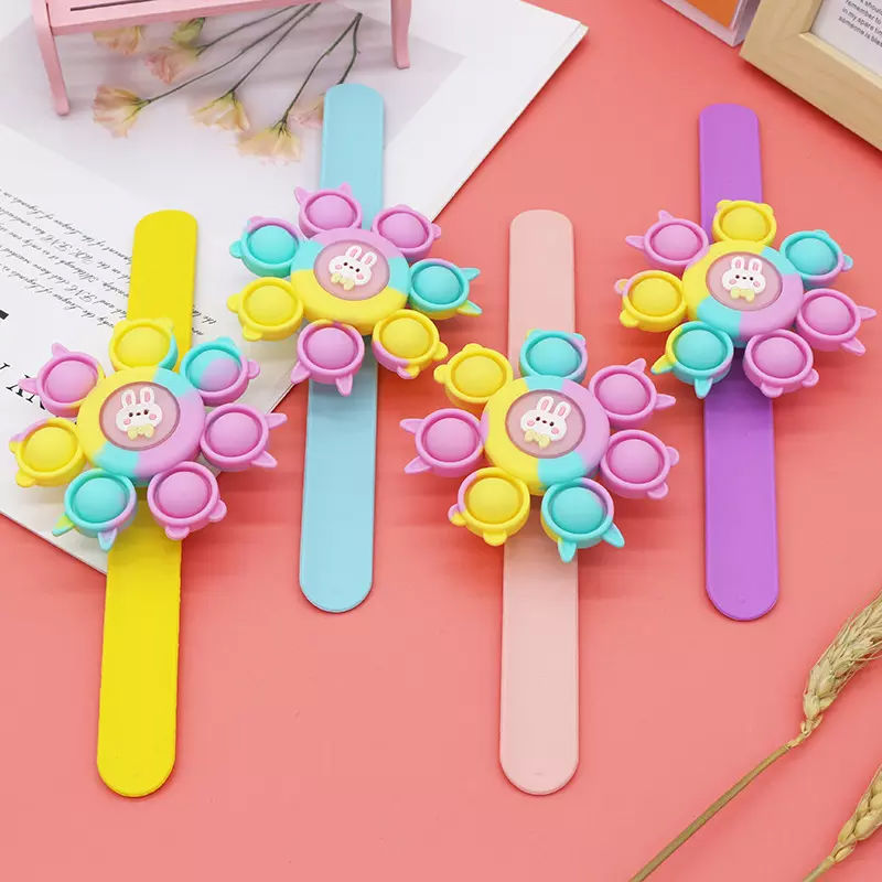 Buy Wholesale China Kids Stress Relieve Fidget Spinner Silicone Push ...