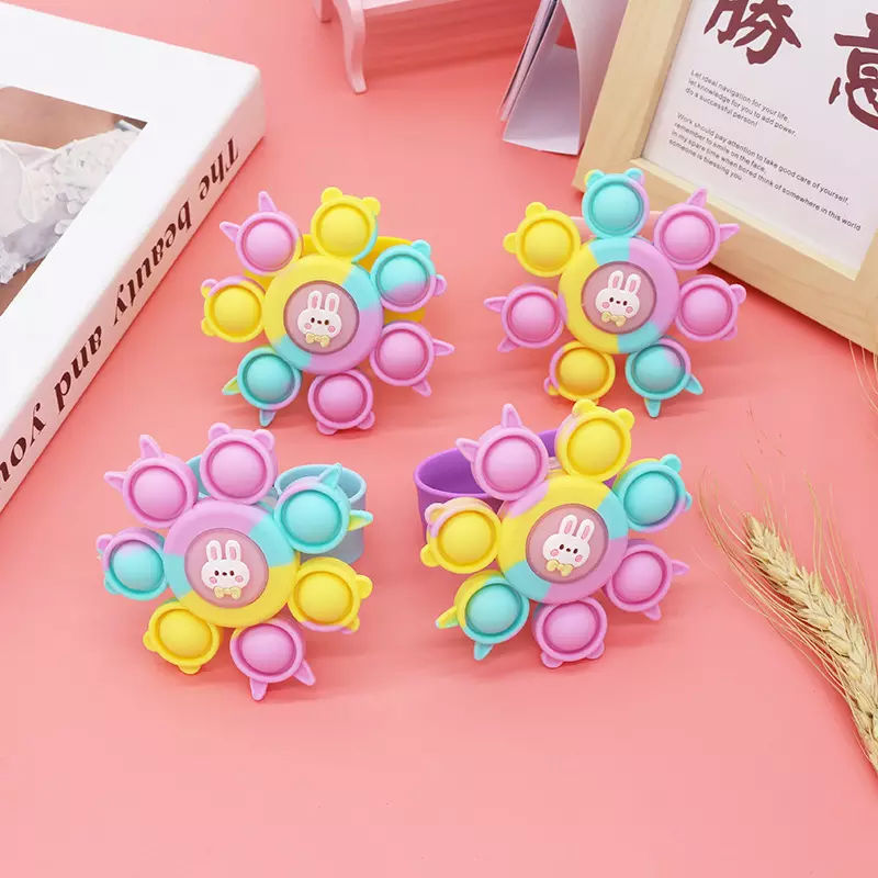 Buy Wholesale China Kids Stress Relieve Fidget Spinner Silicone Push ...