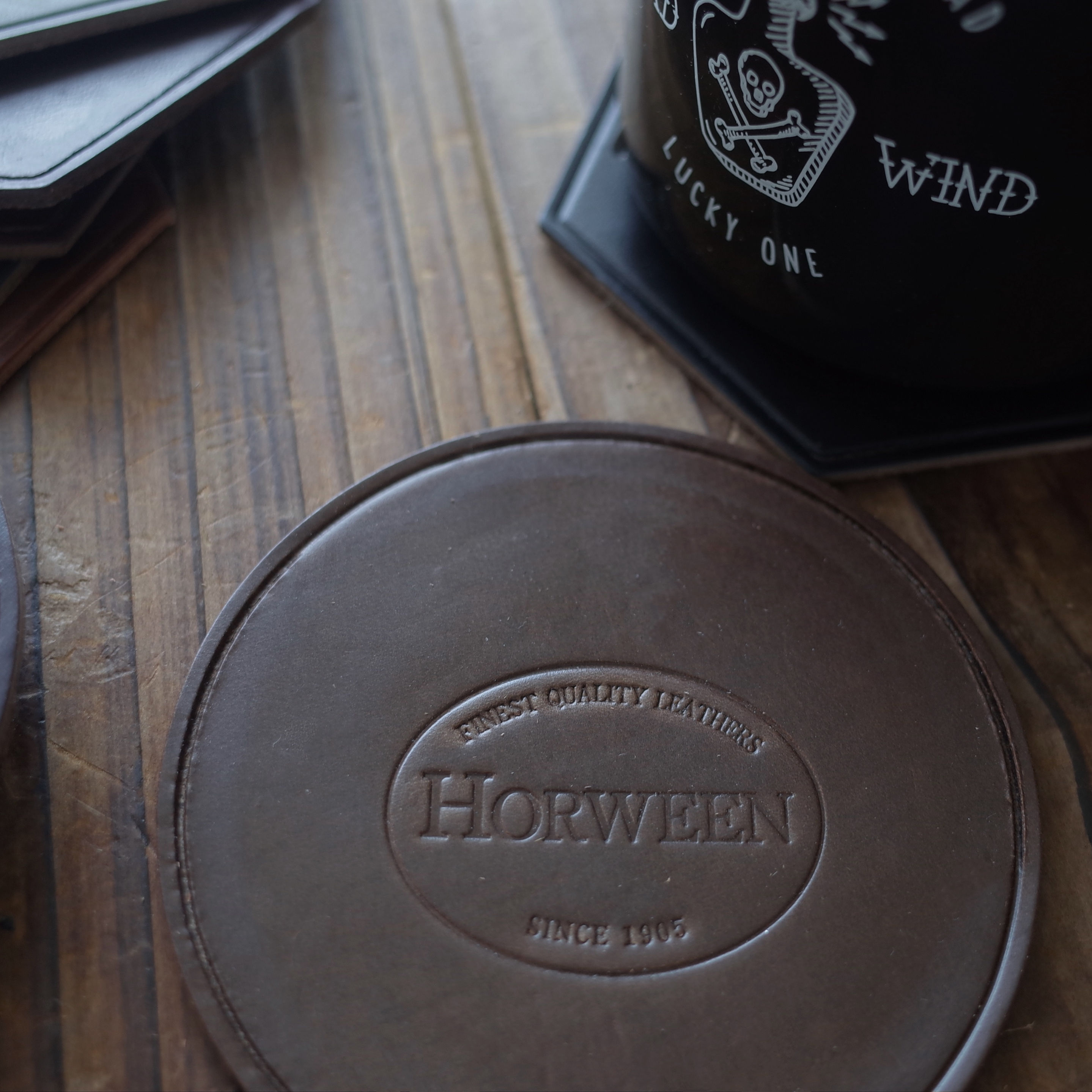 Buy Wholesale China High-quality Pure Handwork Leather Coaster ...