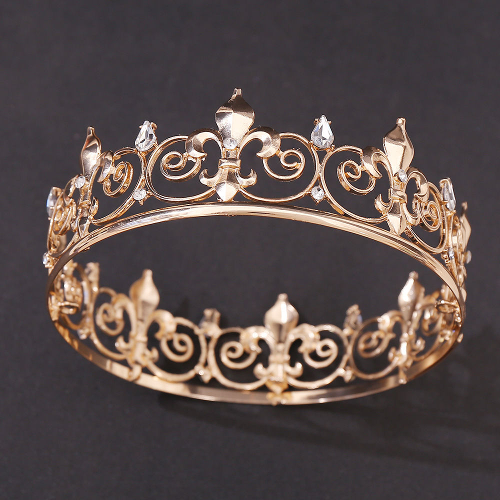Buy Wholesale China Oem Alloy Men's Crown Rhinestone Headwear ...