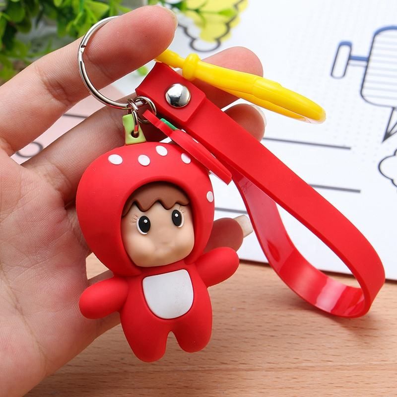 Buy Wholesale China 3d Keychains Custom Cartoon Keyring Real Soft 3d ...