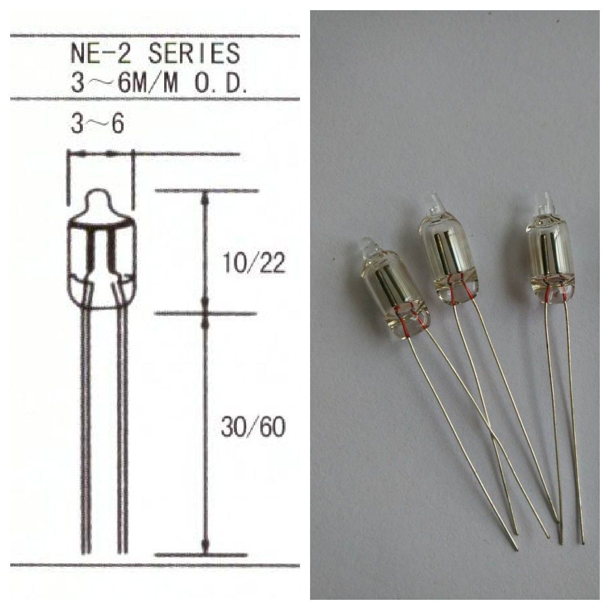 Buy Wholesale China Neon Lamp With The Resistor In Butt Welded & Neon ...