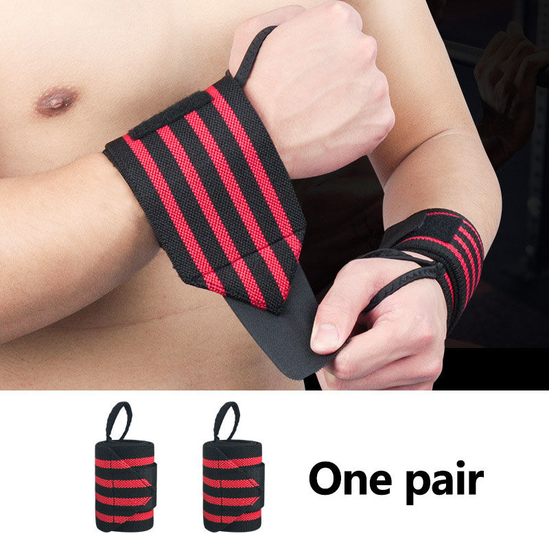 2 Pcs Fitness Wrist Fit Adjustable Wristband Elastic Wrist Wraps ...