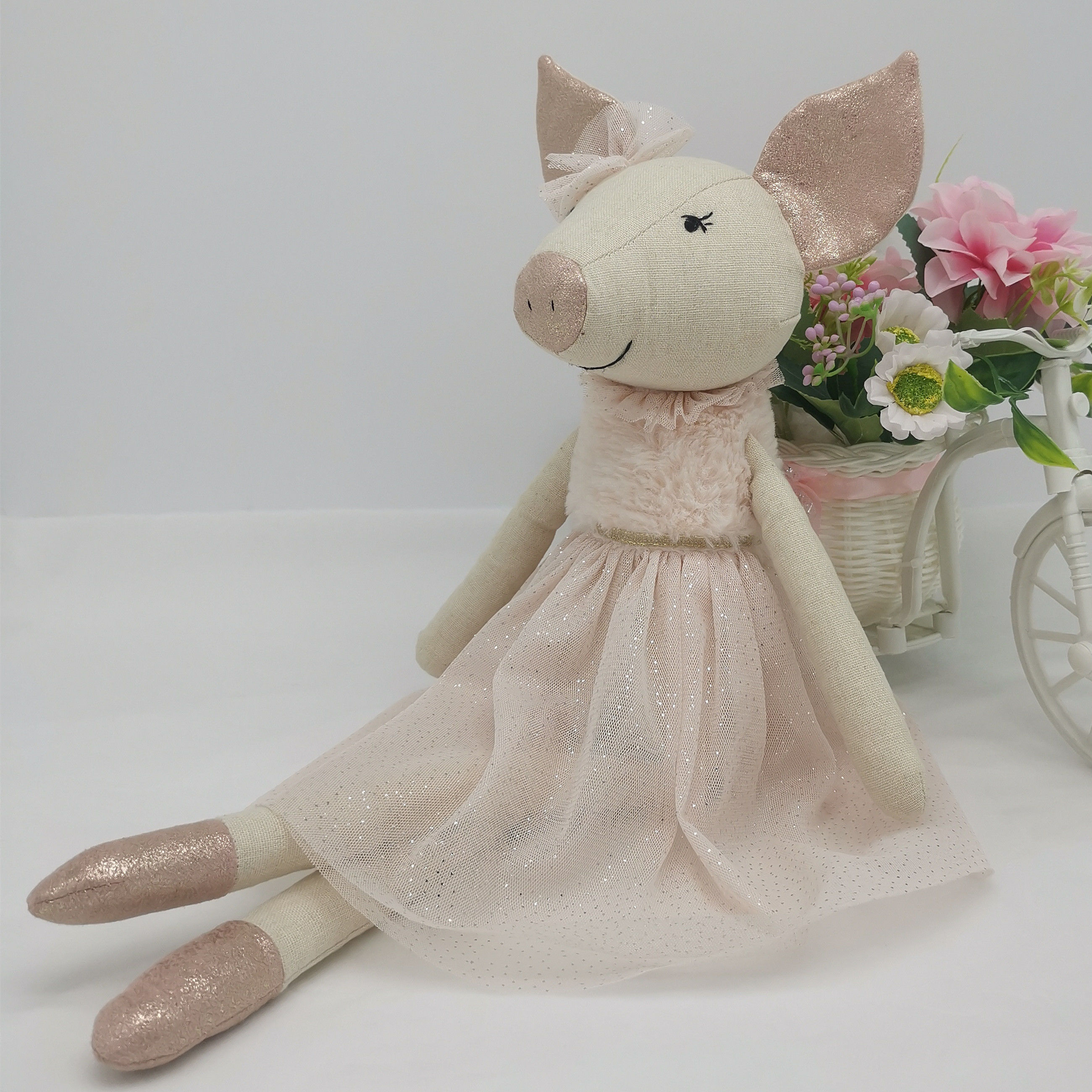 Buy Wholesale China Soft Rag Toy,handmade Plush Princess Pig Toy,custom ...