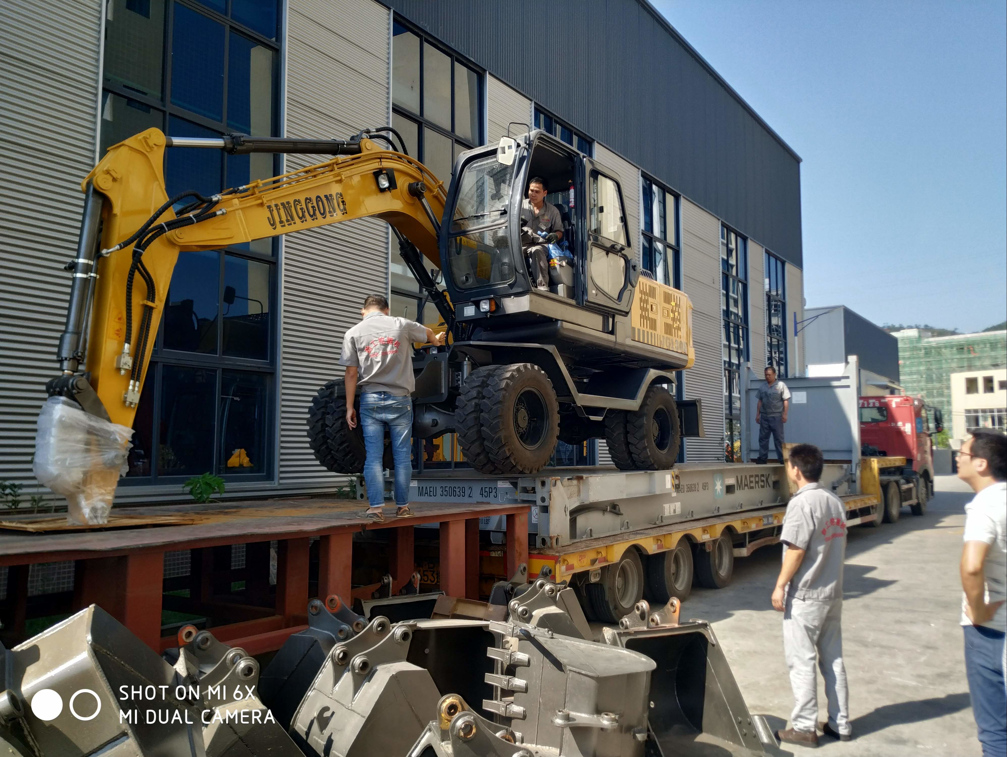 Strength Factory Rocklift Machine Jg90z Excavator Rock Lifting Tongs ...