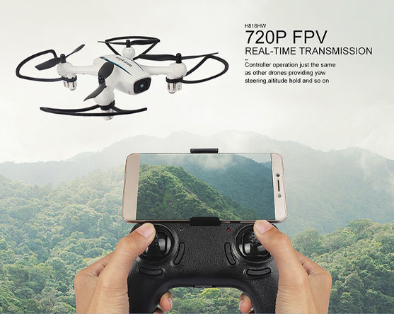 Hw Rc 4wd Drone App Control Uav With Camera Quadcopter Fpv Wifi 720p ...