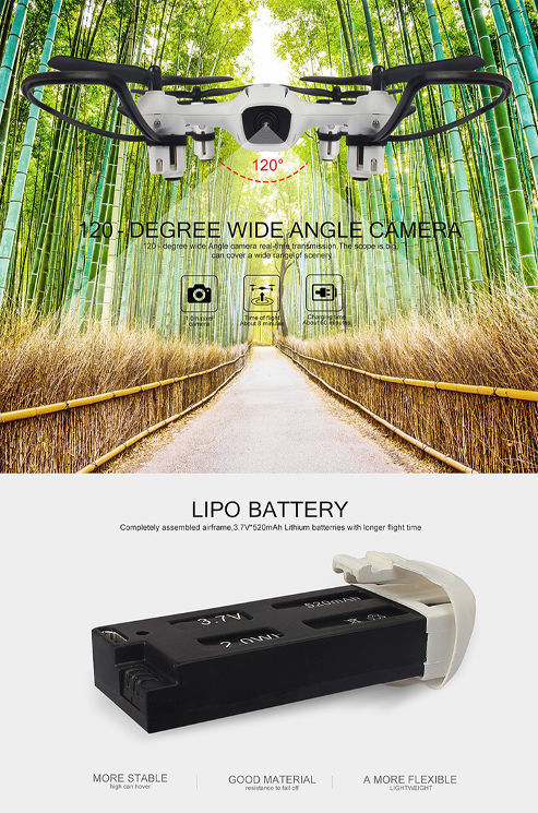 Hw Rc 4wd Drone App Control Uav With Camera Quadcopter Fpv Wifi 720p ...