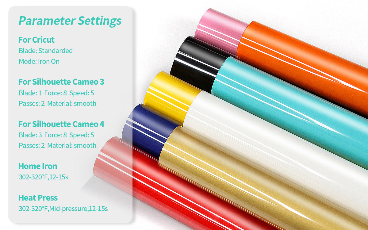 Easy To Weed Diy Crafts Usage Golden Matte Surface White Htv Vinyls For ...