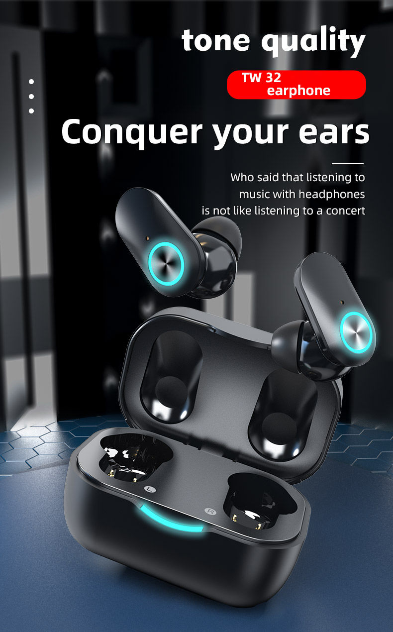 Protection Plate Solar Charging Tws Earbuds Bt Headset Tws Sports ...