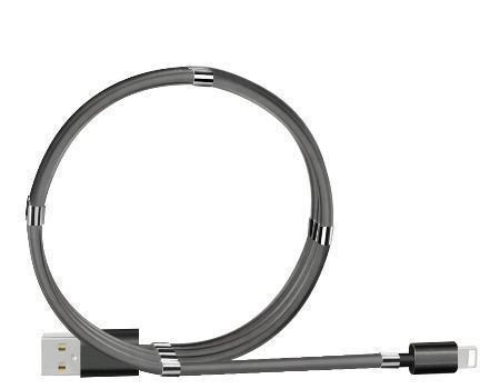 Self Winding Easy-coil Retracting Magnetic Charging Usb Cable $1 ...