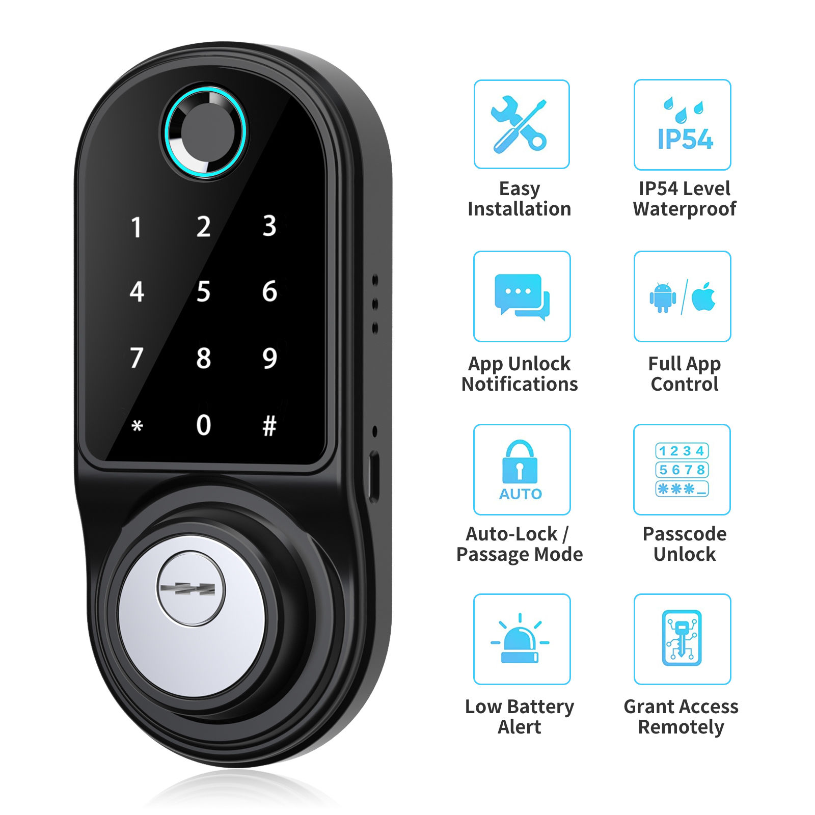 Buy China Wholesale Housing Fingerprint Door Lock Biometric Door Lock ...