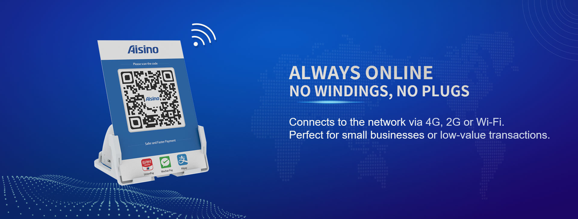 Buy Wholesale China Aisino 4g/wifi Qr Code Payment Soundbox Q181 Msme E-wallet Payment ...