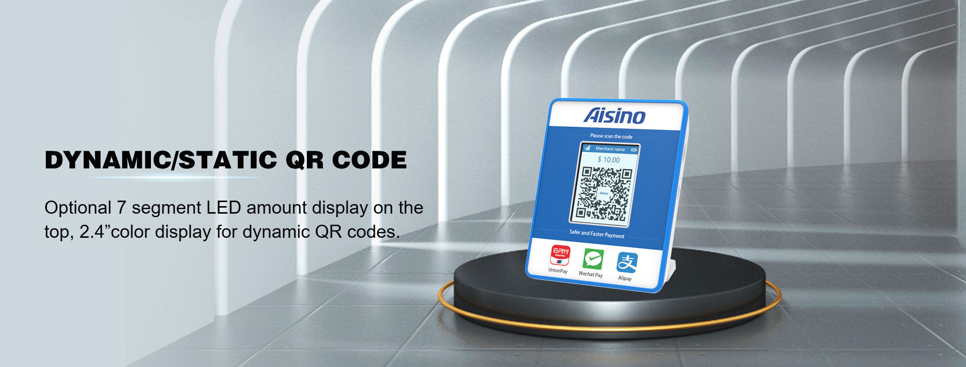 Aisino Qr Code Pos Terminal Q190 Soundbox Speaker Payment Machine $30 - Wholesale China Qr Code ...