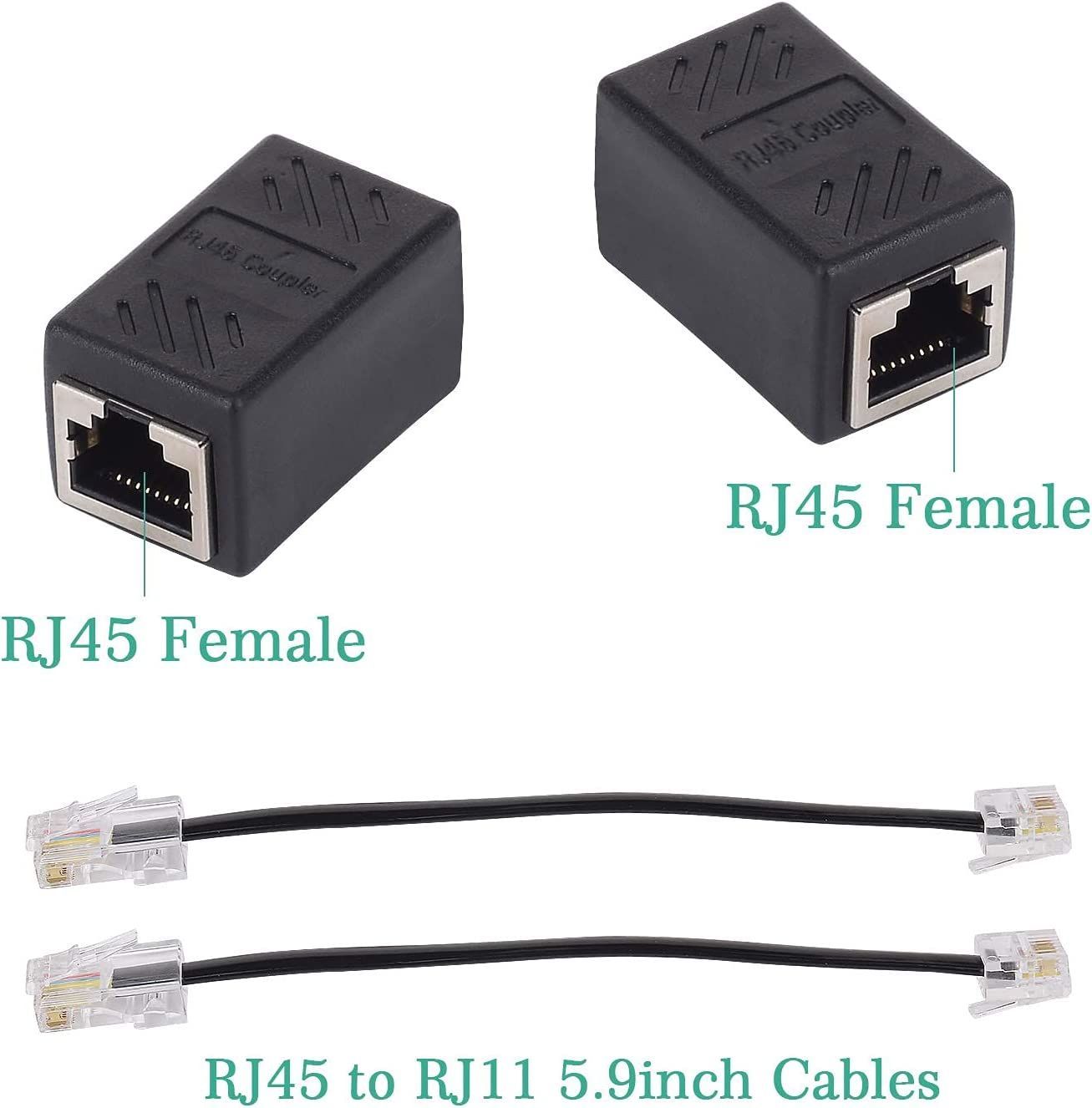 Buy Wholesale China Rj45 To Rj11 Adapter, Rj11 Male To Rj45 Female ...