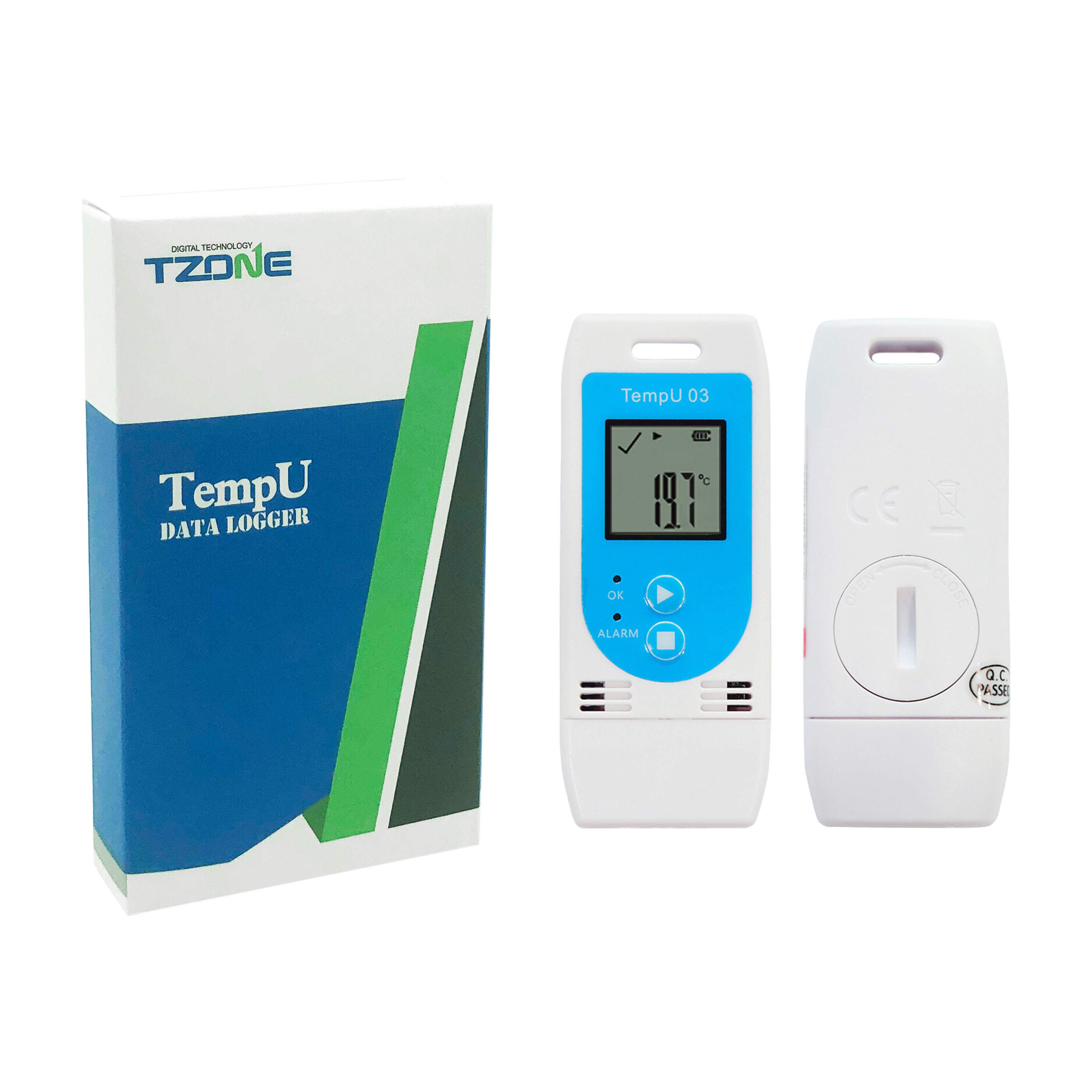 Buy Wholesale China Tempu03 Multi-use Temperature Data Logger Plug-and-play Type Usb Type ...