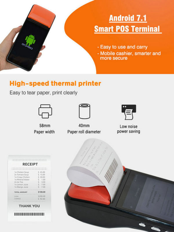 1d/2d Scan Pos Terminal All In One Point Of Sale Ordering System Pos ...