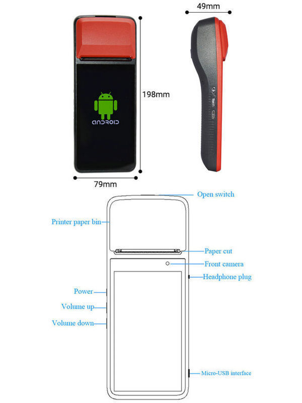 1d/2d Scan Pos Terminal All In One Point Of Sale Ordering System Pos ...