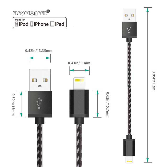 Buy Wholesale China Super Fast Extra Light Lightning Braided Charging ...