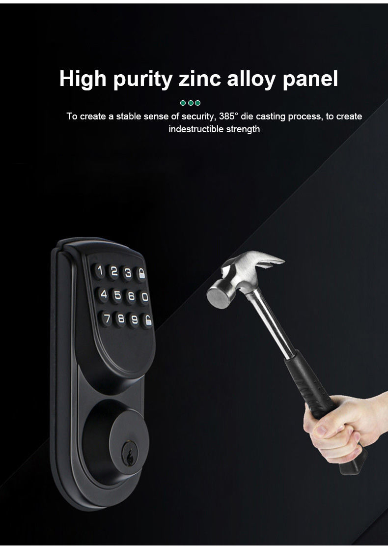 Home Solid Normal Smart Code Door Lock Smart Lock Without Handle ...