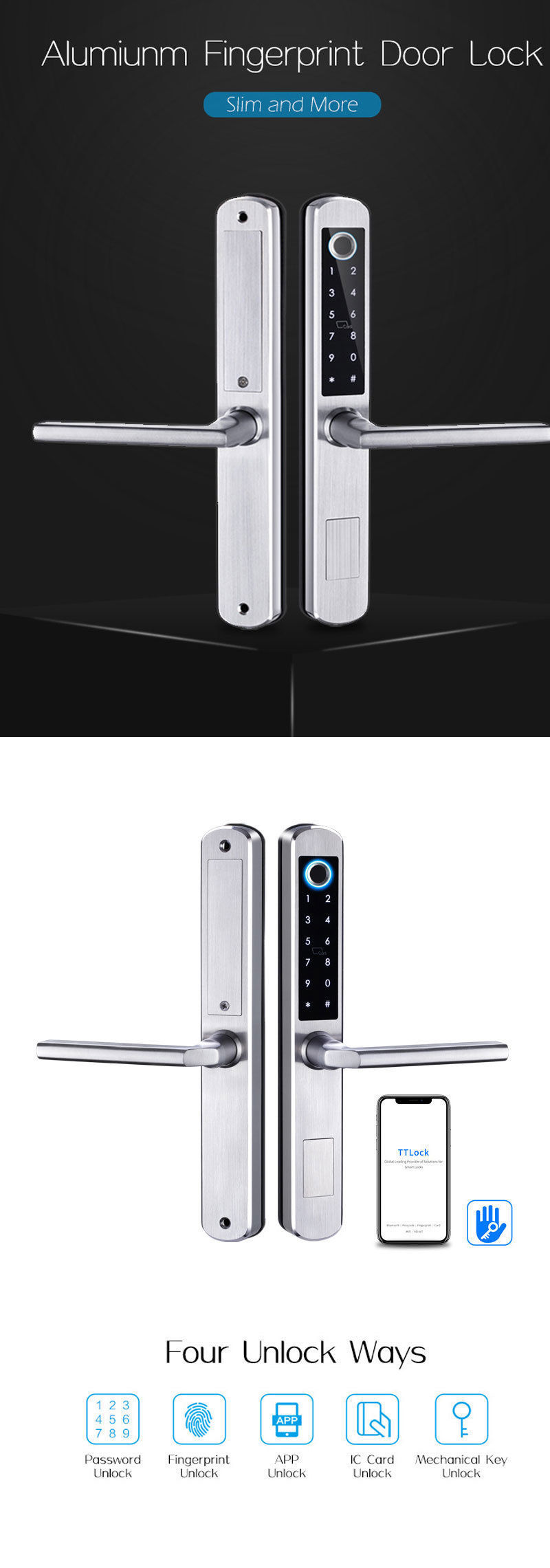 Buy Wholesale China Ttlock Smart Cylinder Door Lock Smart Ble Wifi ...