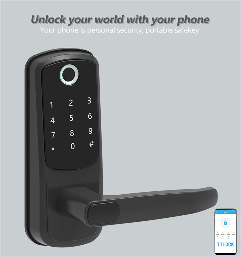Buy Wholesale China Electric Cylinder Lock Smart App Door Lock Battery ...